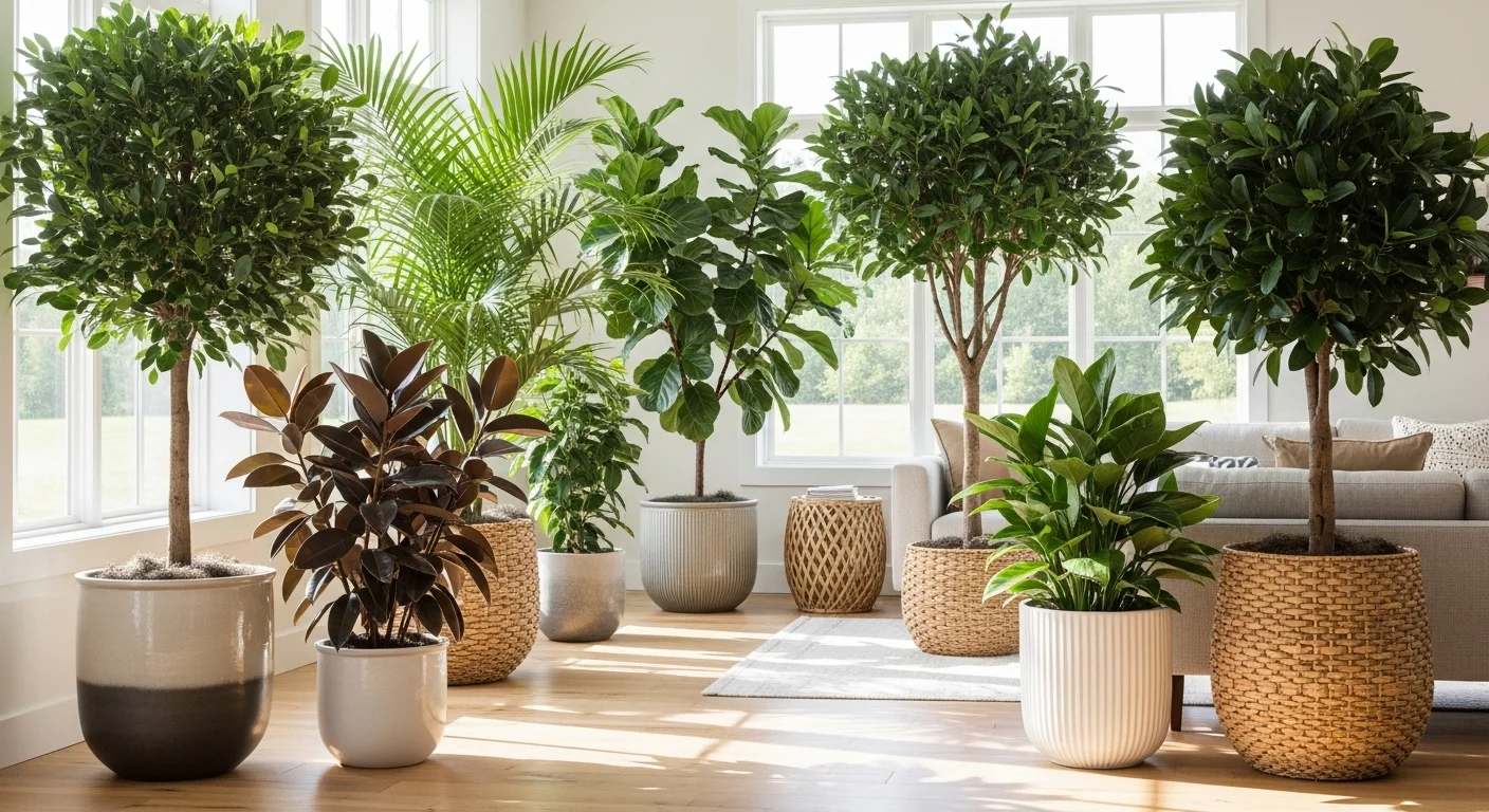 23 Beautiful Indoor Trees That Transform Living Spaces - gardenpositive.com